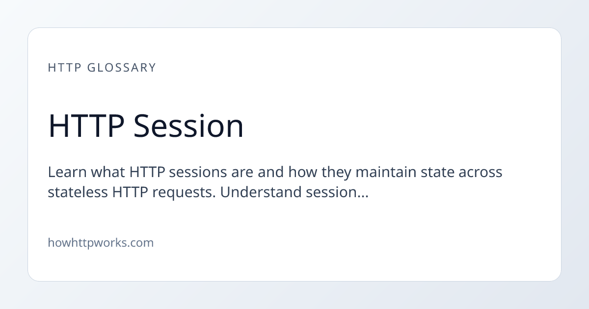 HTTP Session | How HTTP Works